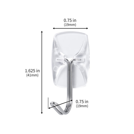 Clear Small Wire Toggle Hooks Pack for Hanging